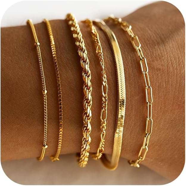 Isabella Vernetta Bracelet Set | Gold – Maria & Harolds Jewels