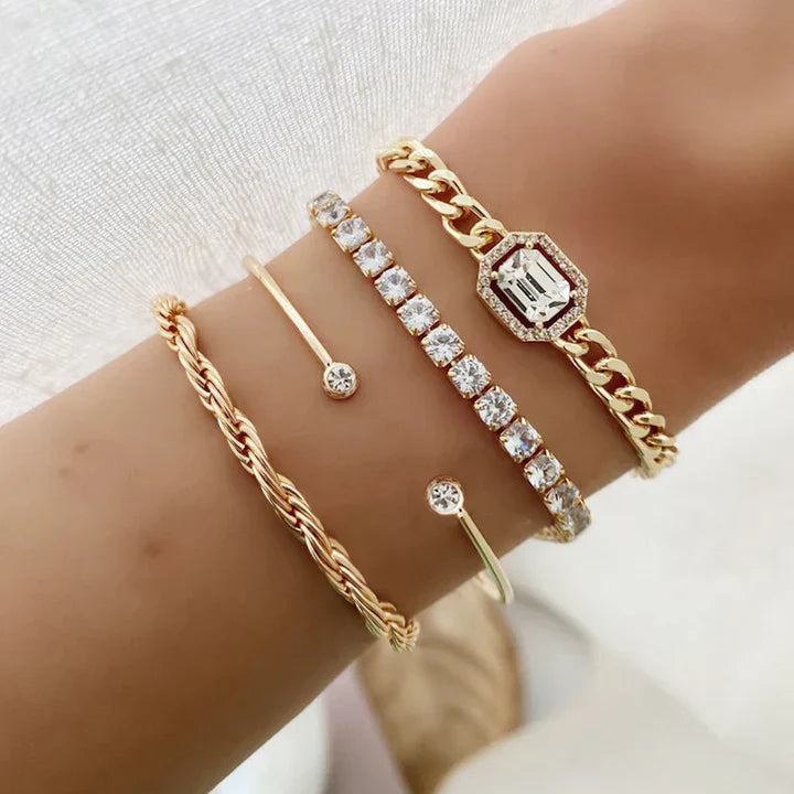 Domitia Calvina Bracelet Set | Gold – Maria & Harolds Jewels